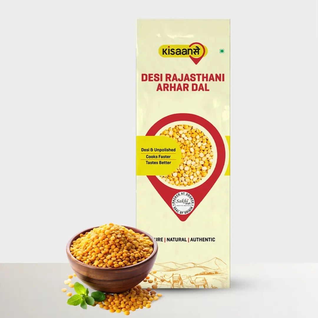 Buy Toor Dal Online | Desi Rajasthani Arhar Dal / Toor Dal | KisaanSay